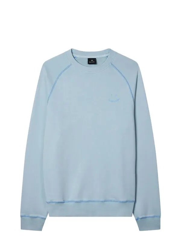 Paul Smith Embroidered-logo Sweatshirt - Blue