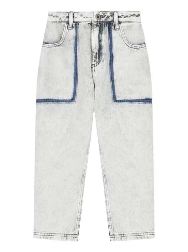 Emporio Armani Side-striped Jeans - Grey