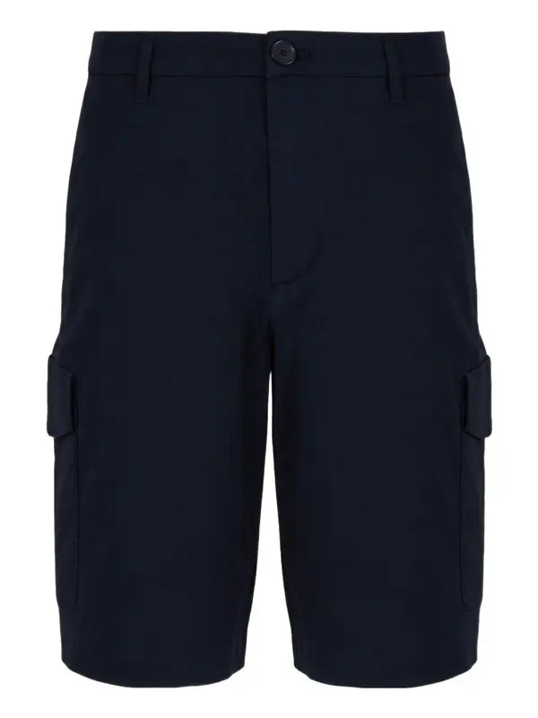Armani Exchange Cargo Shorts With Belt Loops - Navy Blue