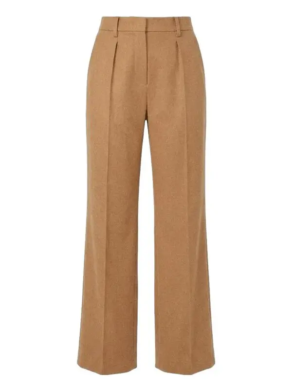Max Mara Tailored Camel Trousers - Brown