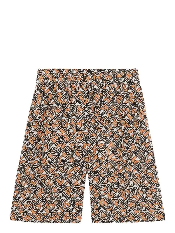 Burberry Monogram Printed Knee-length Shorts - Multicolor