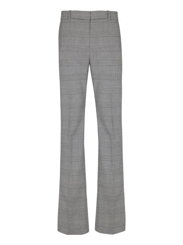 Balmain Prince Of Wales Plaid Tailored Trousers - Black