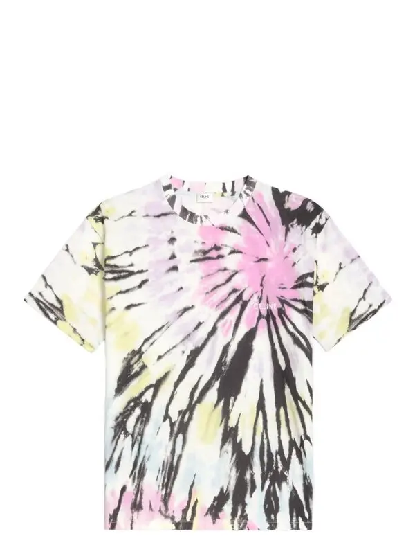 Celine Loose T-shirt In Cotton Jersey - White