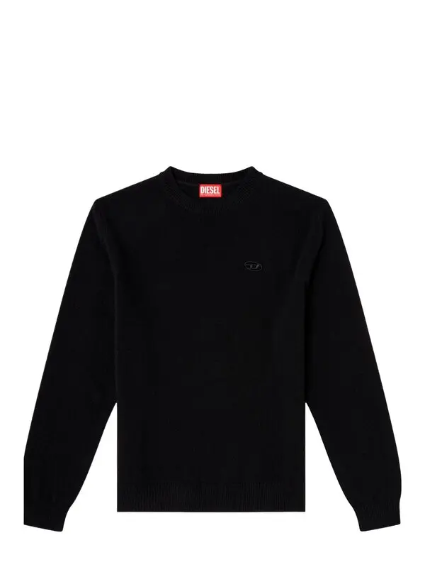 DIESEL® K-argol Jumper With Oval 'd' Logo - Black