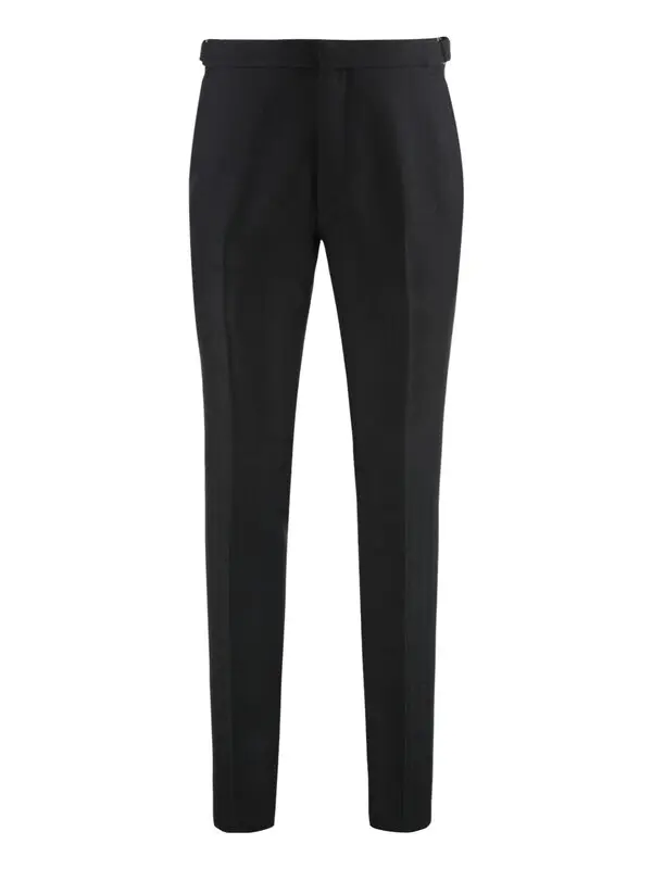 TOM FORD Slim Wool Pants - Black