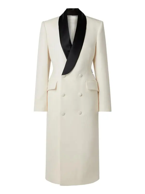 Wardrobe.NYC Double-breasted Coat - White