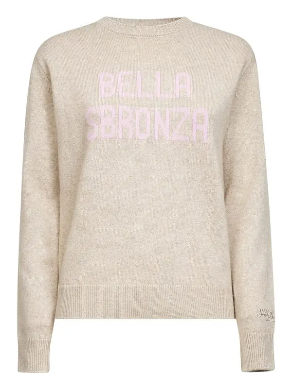 MC2 SAINT BARTH Embroidered Jumper - Beige