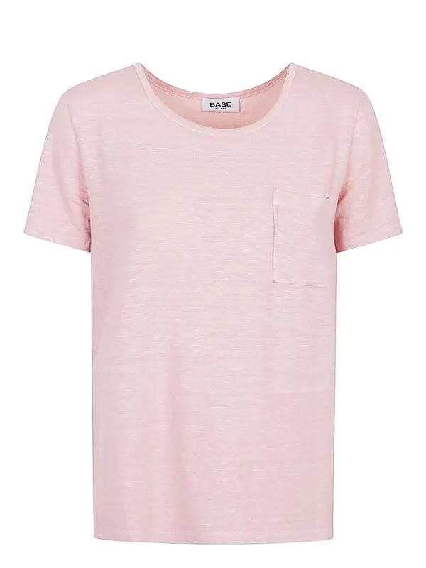 BASERANGE Crew Neck T-shirt - Pink