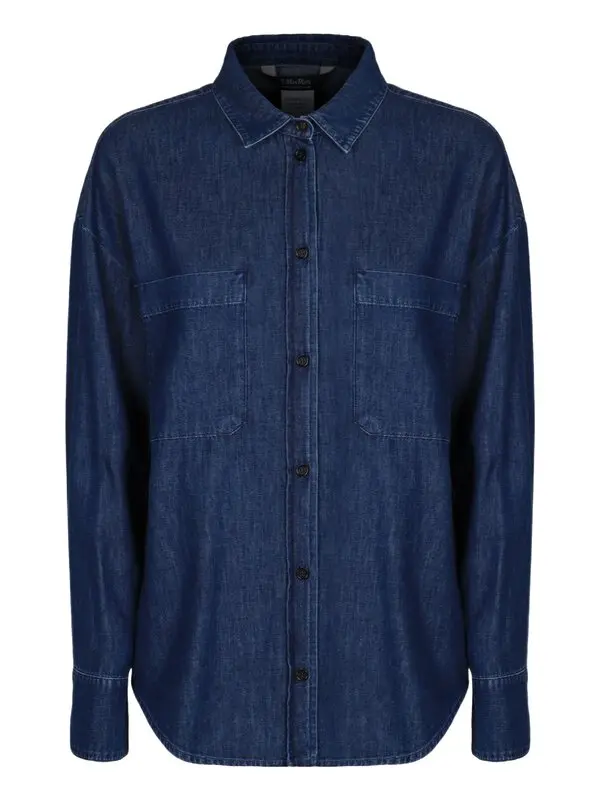 Max Mara Long Sleeve Shirt - Light Blue