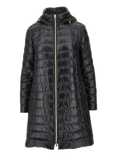 Herno Hooded Quilted Down Jacket - Black