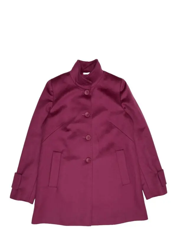 Max Mara Long-sleeved Wool Coat - Red