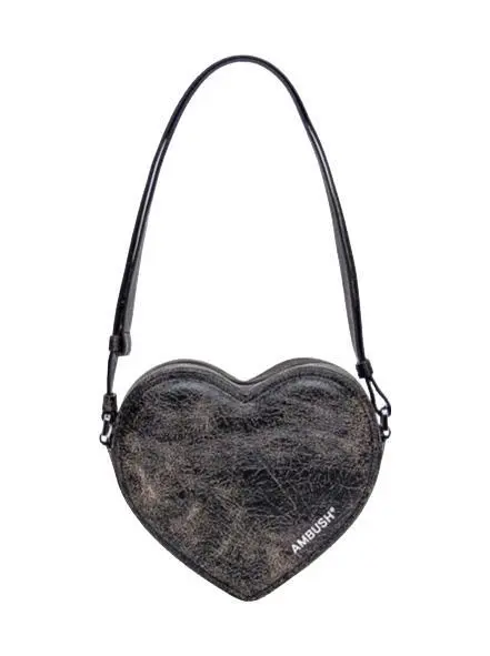 AMBUSH Heart Shoulder Bag - Black