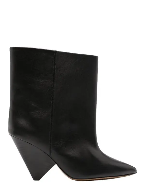 Isabel Marant Étoile Miyako Leather Pointed Toe Boots - Black