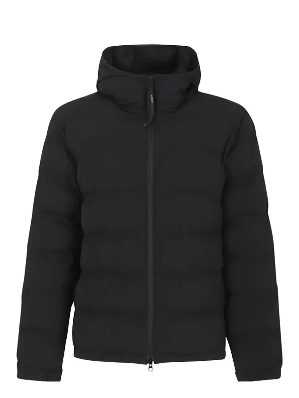 Aspesi Quilted Hooded Down Jacket - Black