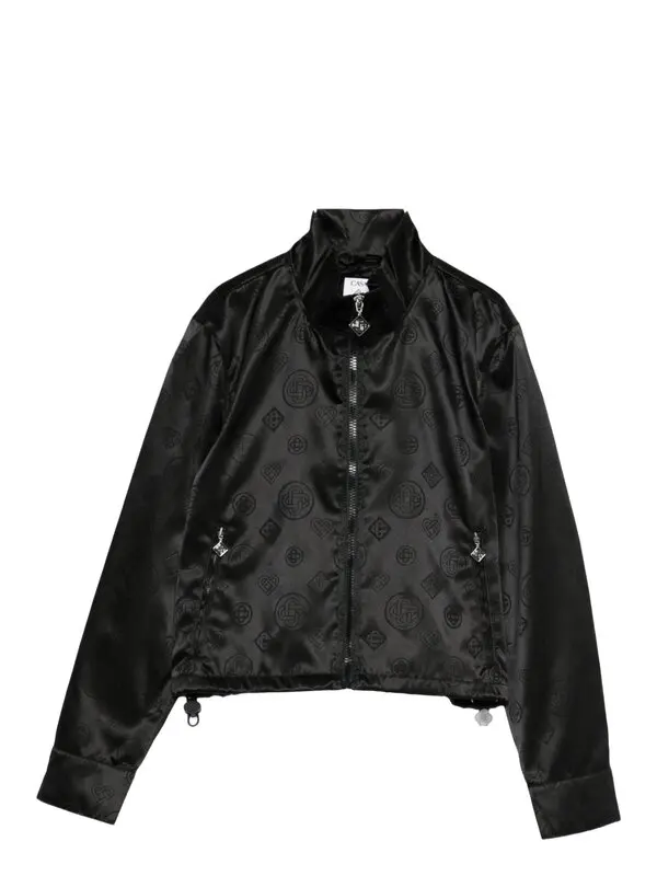 Casablanca Zip-up Long-sleeved Jacket - Black