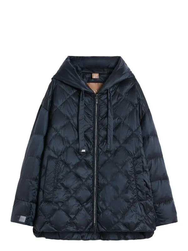Max Mara Quilted Hooded Jacket - Midnight Blue