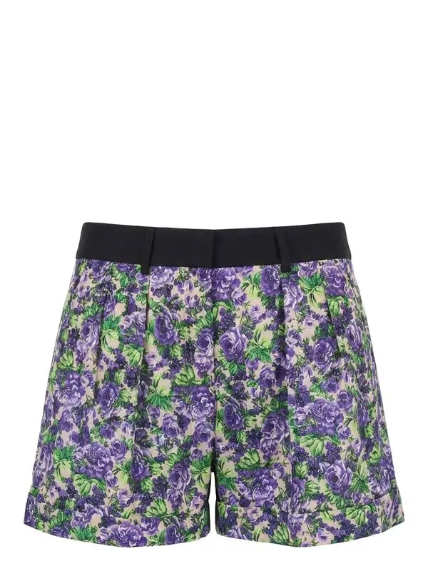 Max Mara Floral Patterned Shorts - Multicolor