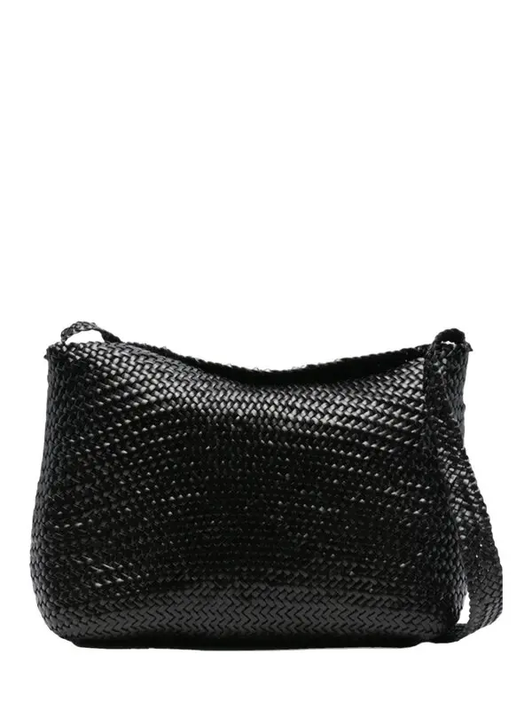 Dragon Diffusion Woven Shoulder Bag - Black