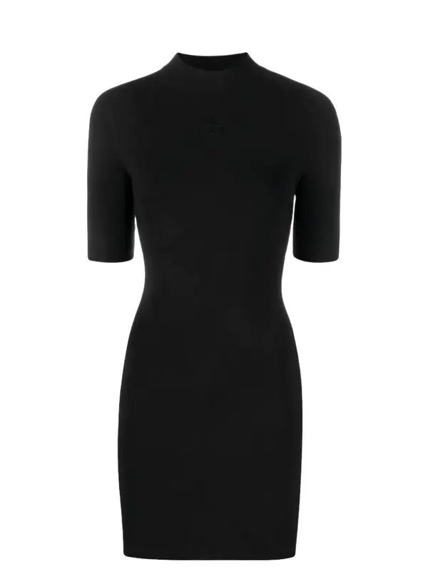 Alexander Wang High Neck Mini Dress - Black