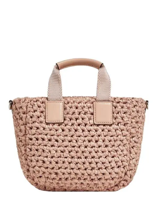 Moncler Caradoc Woven Micro Tote Bag - Light Pink