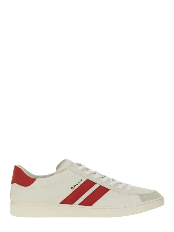 Bally Round Toe Lace-up Sneakers - White