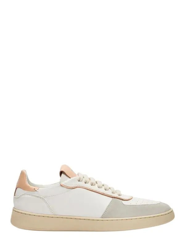 STUART WEITZMAN Derby Leather Sneakers - Nude
