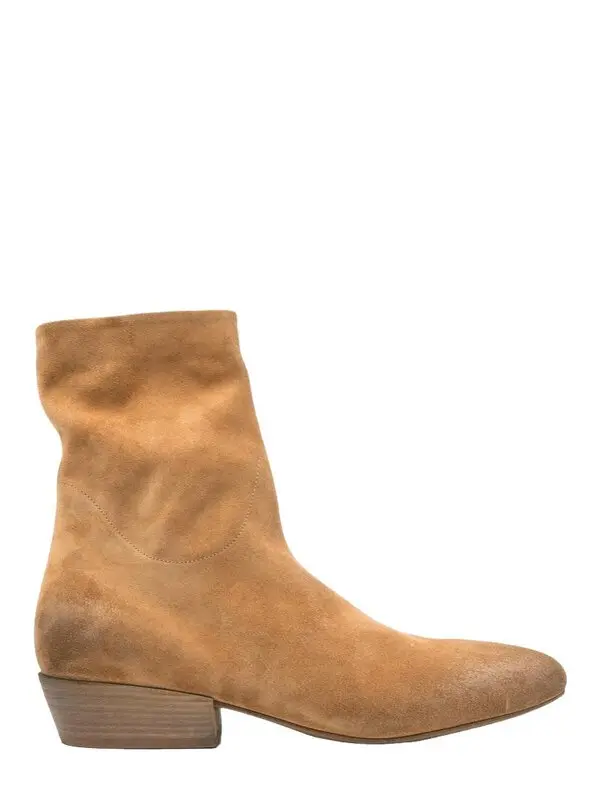 Marsèll Block Heeled Ankle Boots - Brown