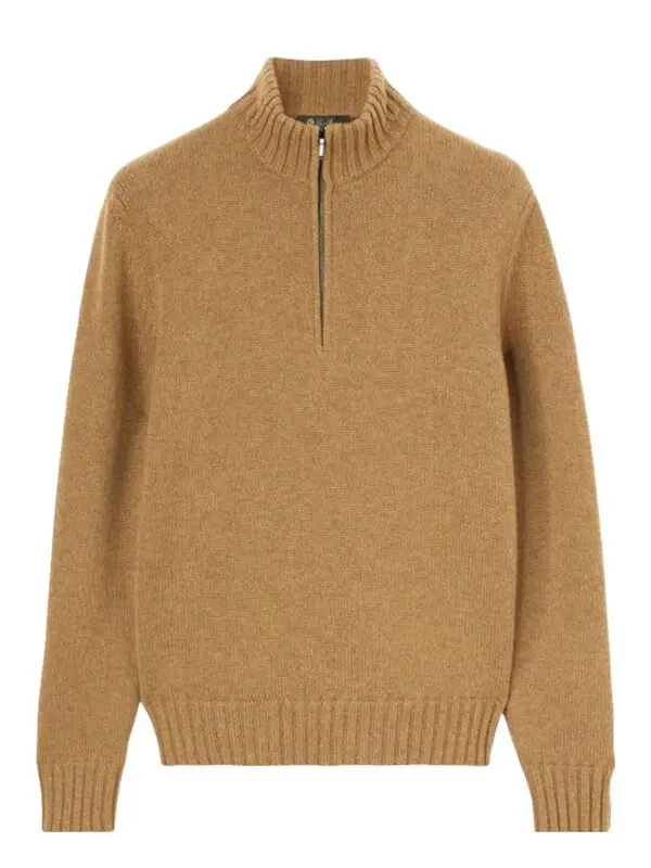 Loro Piana Grafton Cashmere Semi-zipper Sweater - Brown