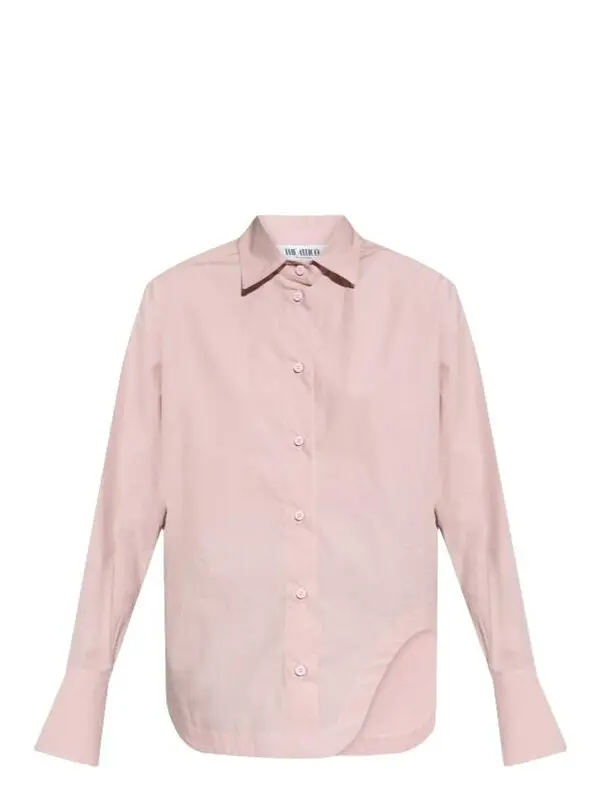 Attico Long Sleeve Shirt With Peak Collar - Pink