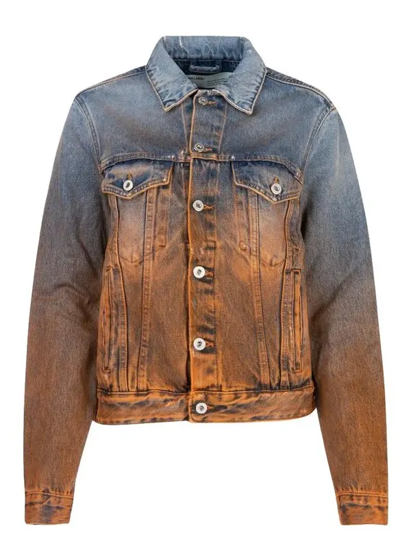 Off-White Gradient Denim Jacket - Blue