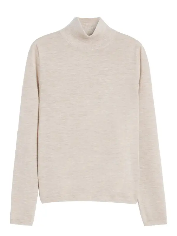 Max Mara Meana Turtleneck Knitted Jumper - Beige