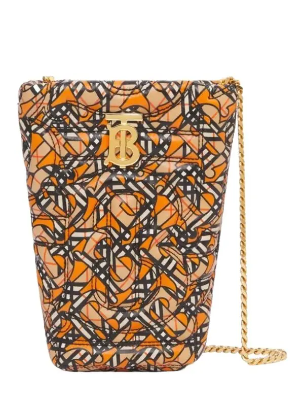 Burberry Micro Lola Monogram-print Bucket Bag - Multicolor