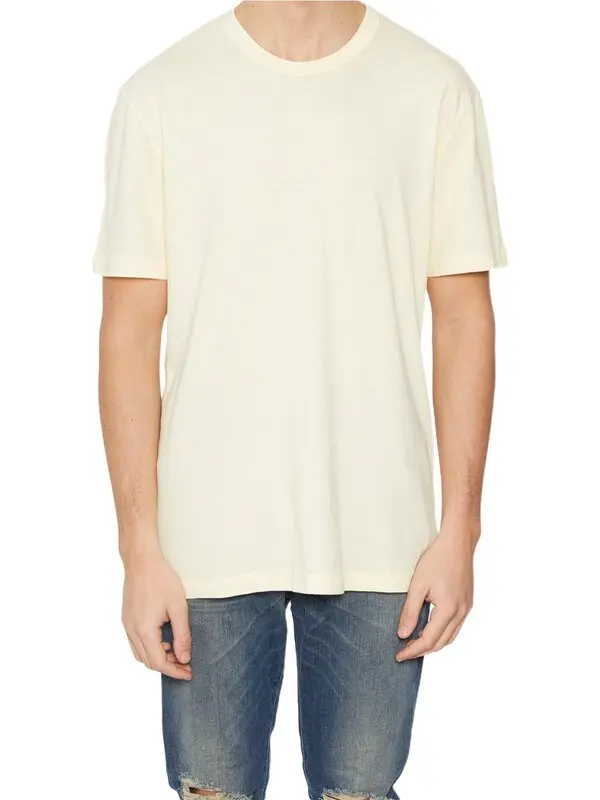 JAMES PERSE Round Neck Short Sleeve T-shirt - White