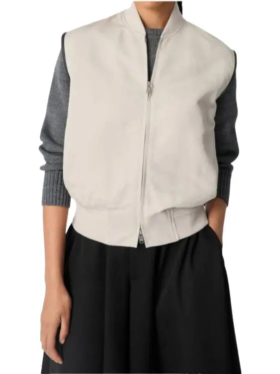 Bottega Veneta Twill Gilet - Gray Putty