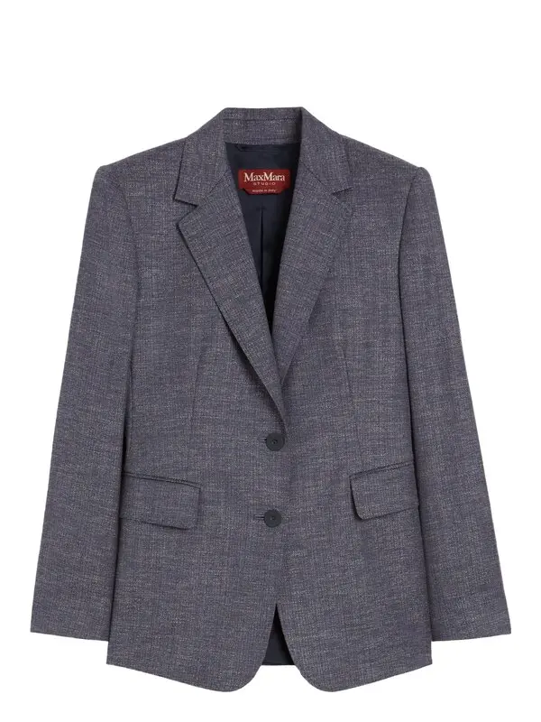 Max Mara Hodeida Single-breasted Blazer - Navy Blue