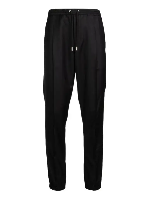 Dior Drawstring Waist Track Pants - Black