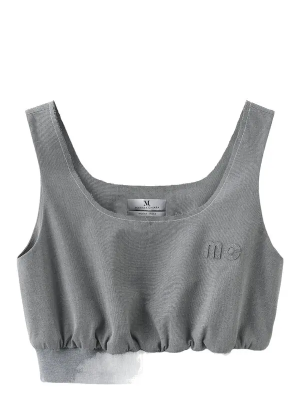 Marissa Chiara Off-the-shoulder Camisole - Grey