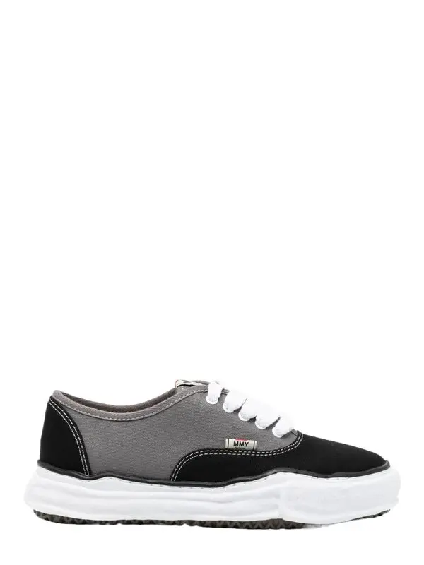 Mihara Yasuhiro Round Toe Lace Up Sneakers - White