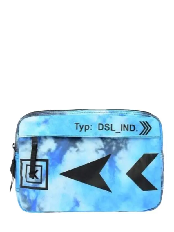 DIESEL® Tie-dye Arrow Printed Belt Bag - Blue