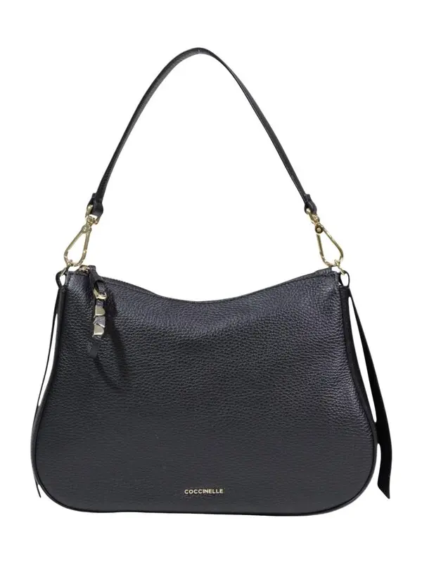 COCCINELLE Small Nory Leather Shoulder Bag - Black