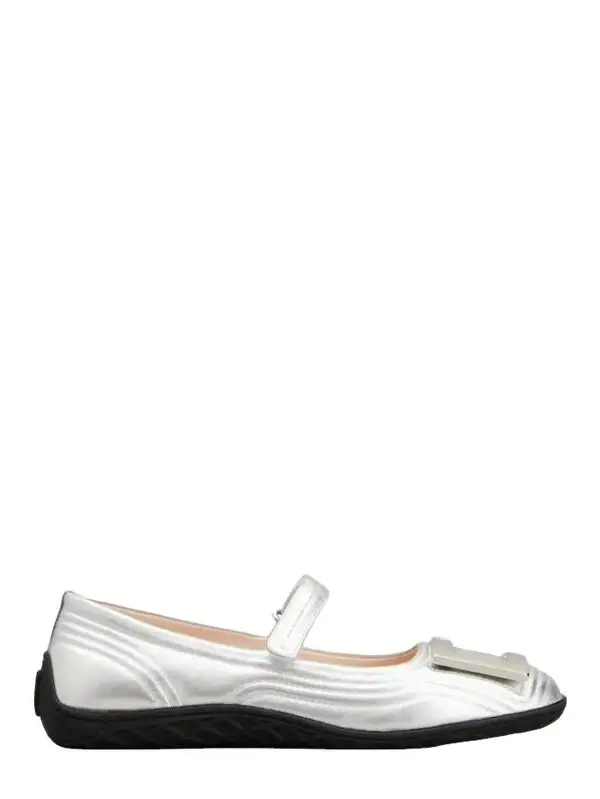 ROGER VIVIER Low Mary Janes In Leather - Viv