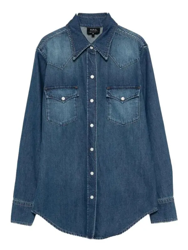 A.p.c. Western Shirt - Blue