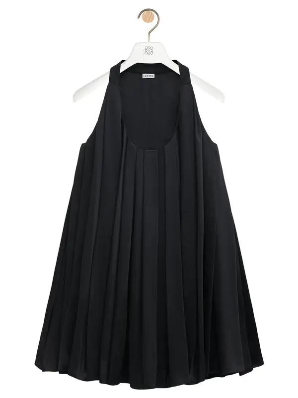 Loewe Trapeze Dress In Viscose - Black