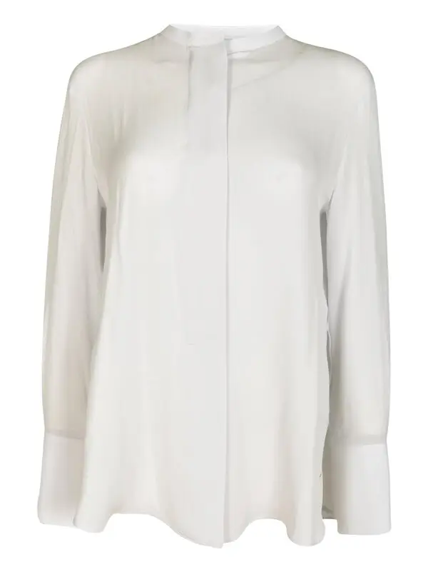 Giorgio Armani Curved Hem Shirt - White