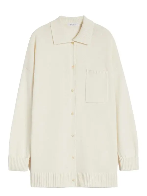 Max Mara Wool And Cashmere Shirt Jacket - White