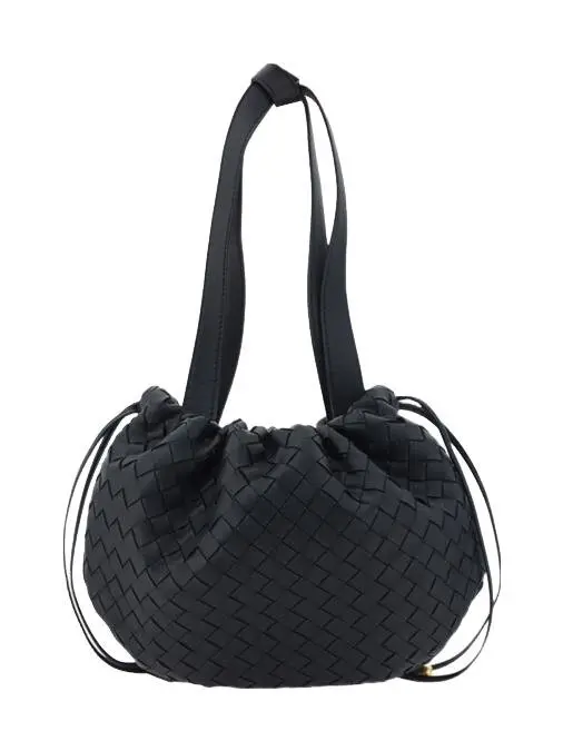 Bottega Veneta Woven Shoulder Bag - Black