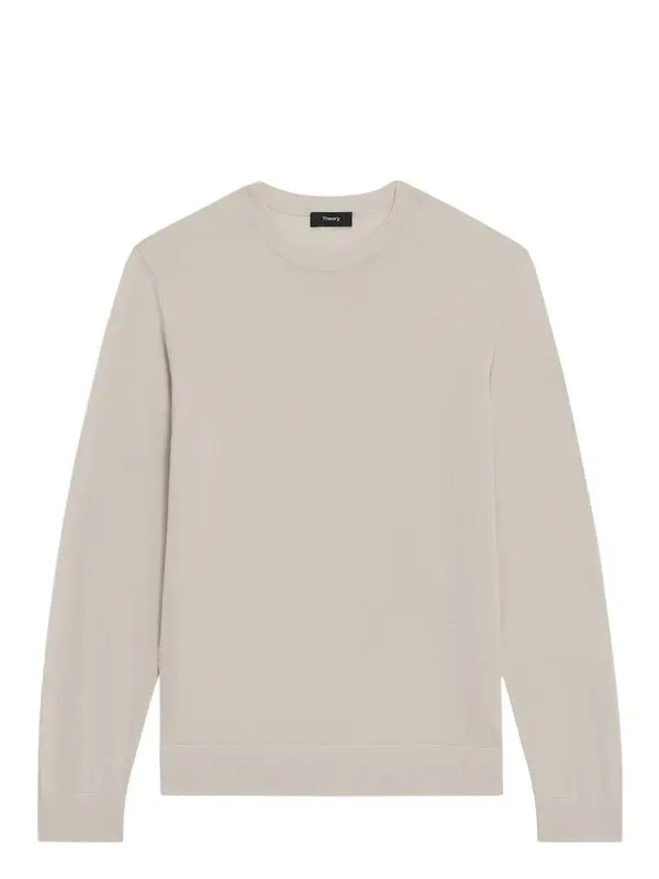 Theory Fine Knit Wool Blend Jumper - Sand-colored