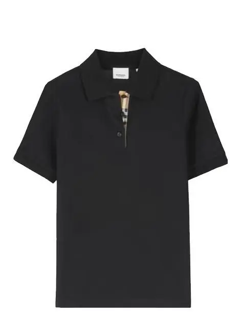 Burberry Cotton Polo Shirt - Black