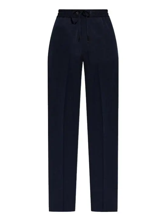 Iceberg Plaid Patterned Pleated Trousers - Black