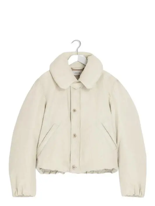 LEMAIRE Puffer Jacket With Elasticated Cuffs - Bone